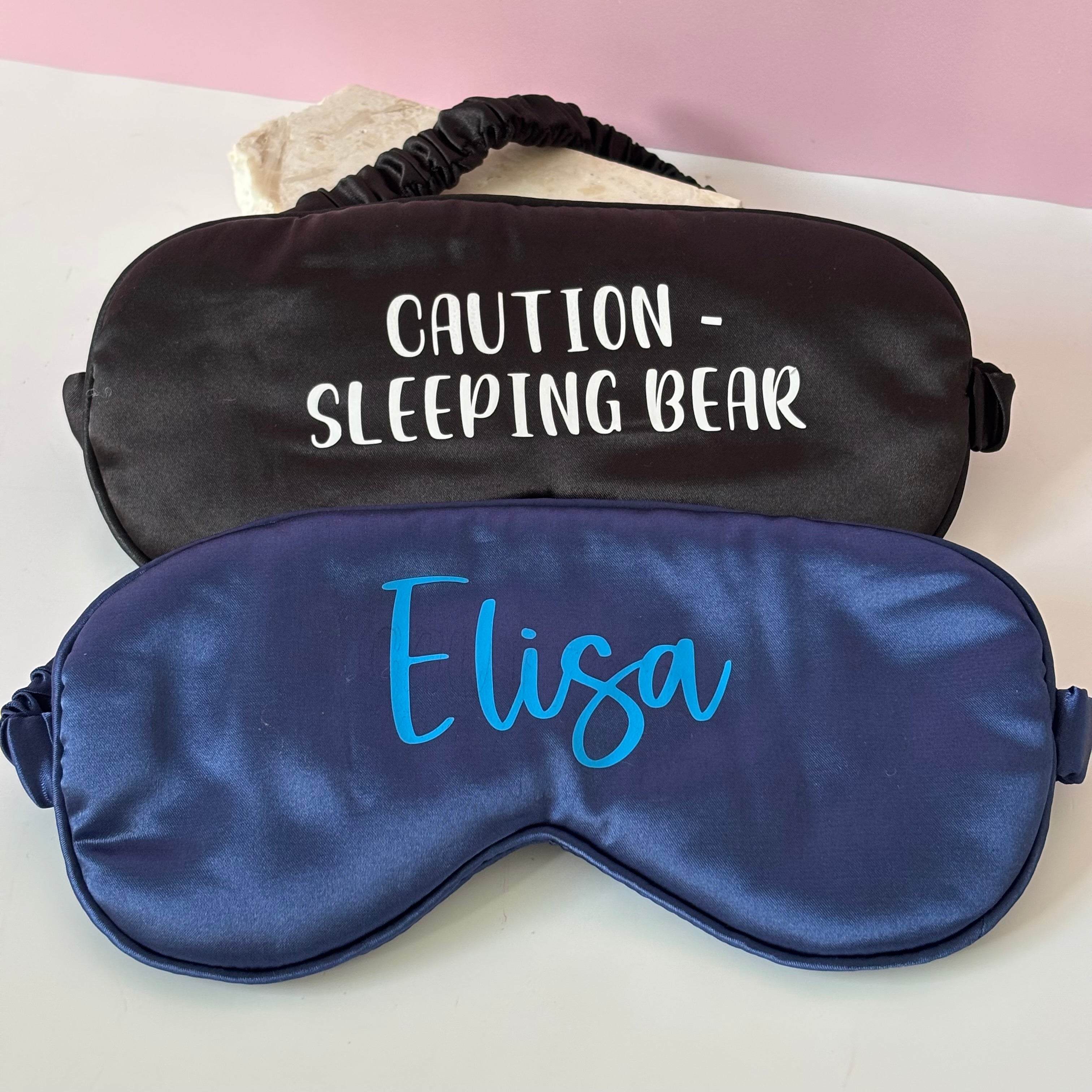 Personalised Satin Eye Mask – Em + Kat Creations