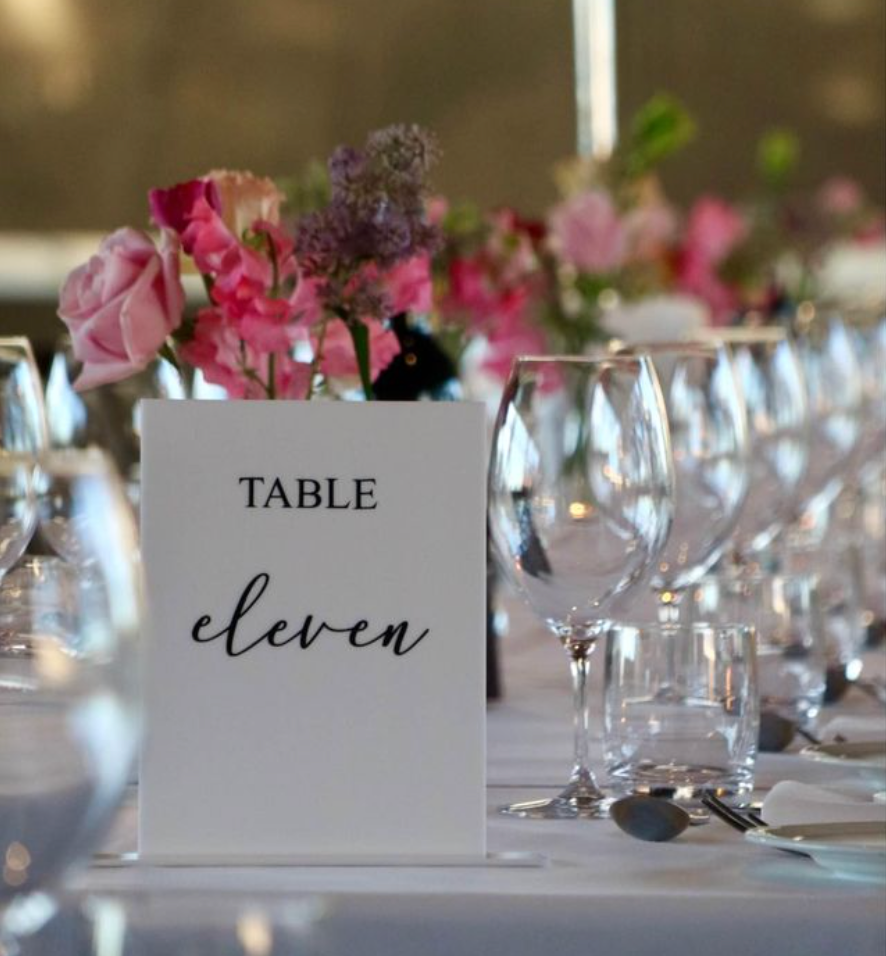Acrylic Table Numbers – Em + Kat Creations